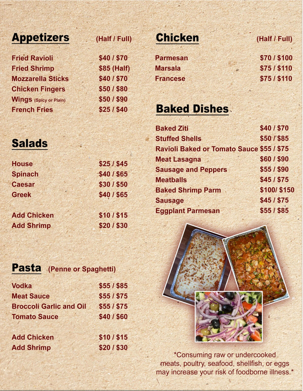 Catering – St James Pizza & Pasta